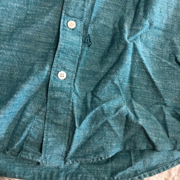 Volcom | Shirts | Turquoise Blue Shirt | Poshmark